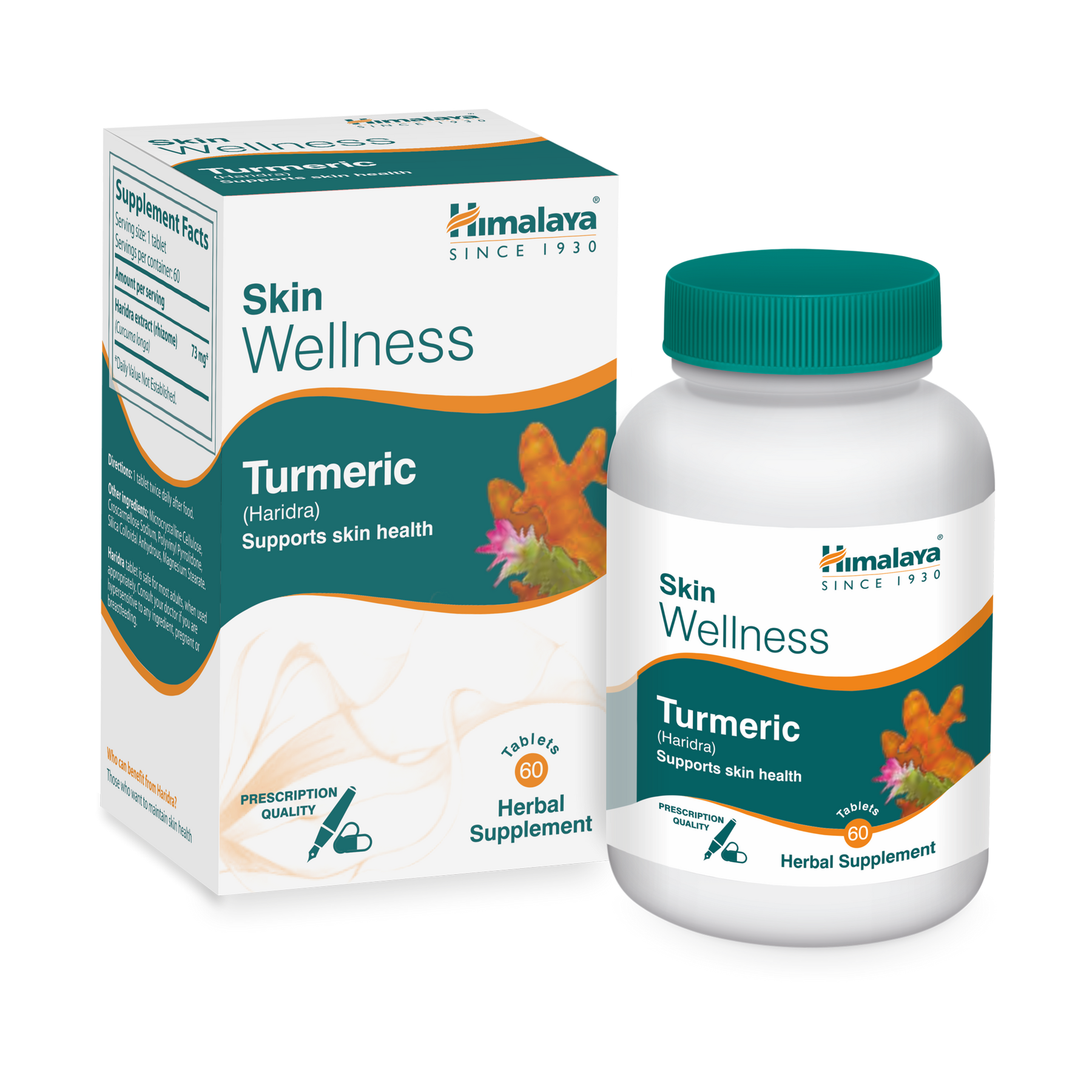 Himalaya Turmeric (Haridra) Tablets 60's - Supports Skin Health ...