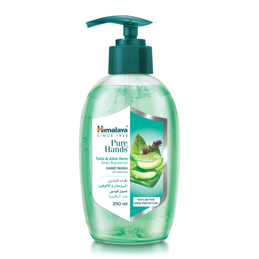 Pure Hands Tulsi & Aloe Vera Anti-Bacterial HAND WASH – Himalaya ...