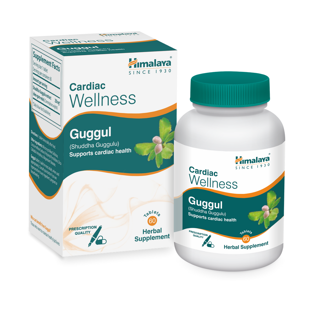 Himalaya Guggul (Shuddha Guggulu) Tablets 60's - For Cardiac Health ...